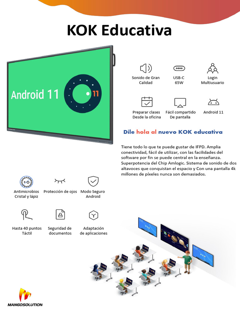 Specsheets Kok Education 01 | PDF