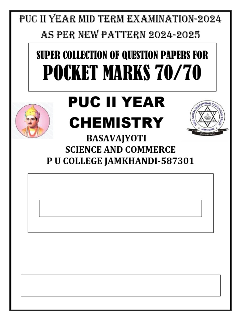 Chem PU2 Mid Term ALL District QPs | PDF