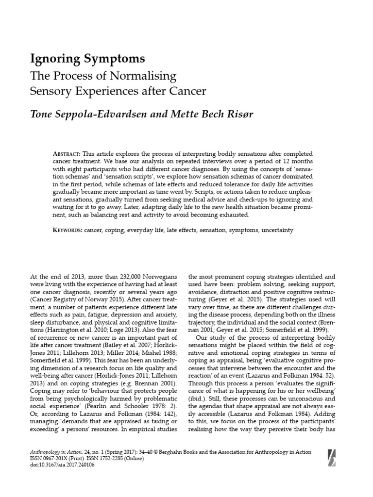 Ignoring Symptoms | PDF