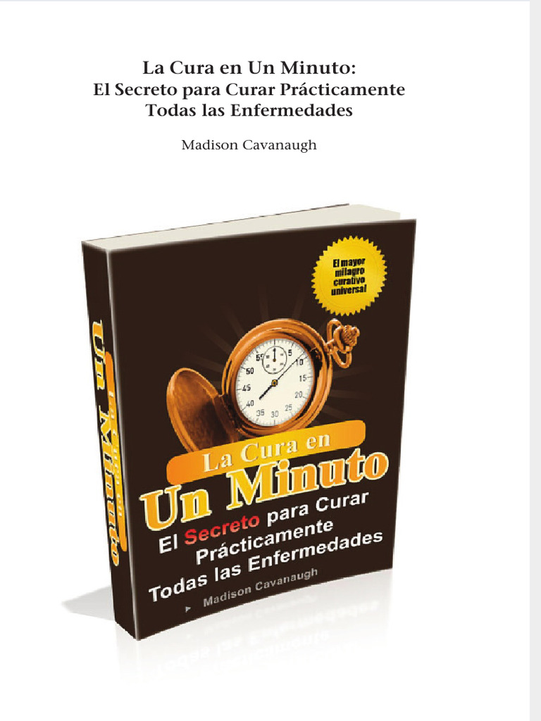 La Cura en un Minuto: Sanación Rápida | PDF | Cáncer | Salud y bienestar