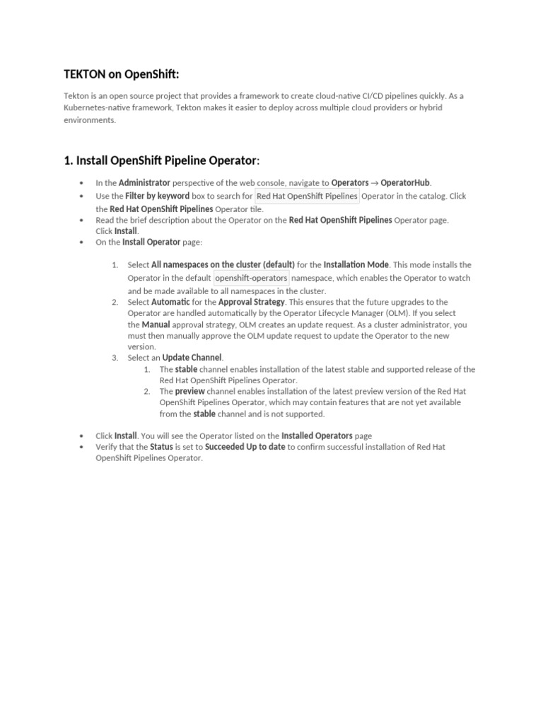 Tekton Confluence | PDF