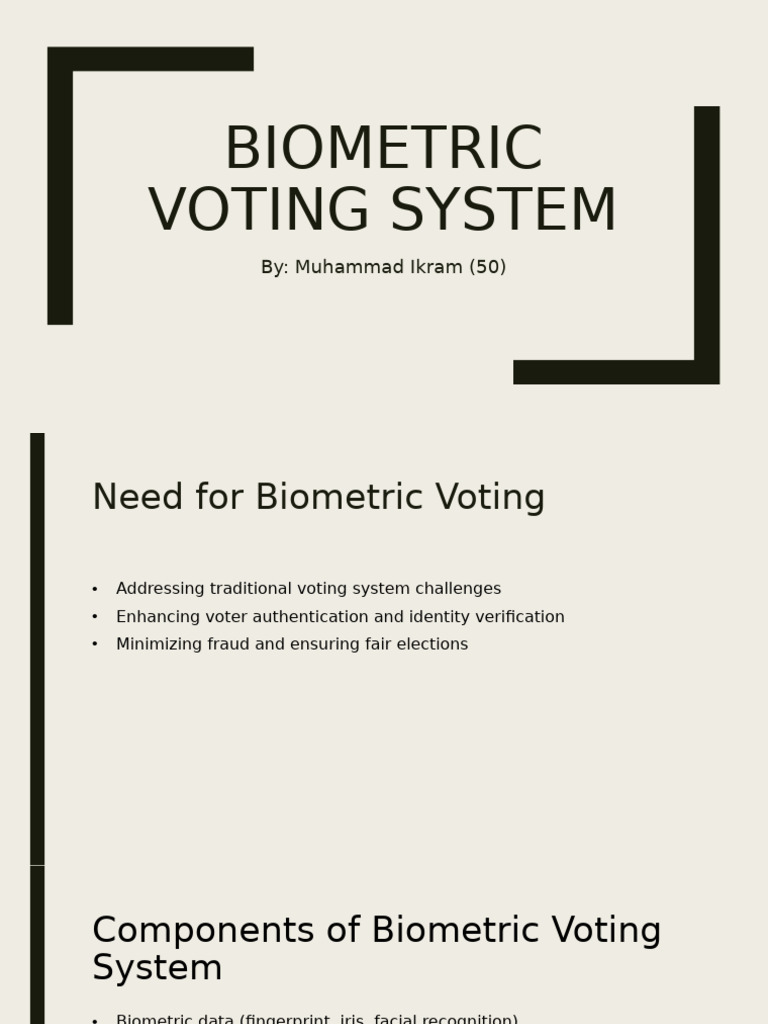 Biometric Voting System | PDF