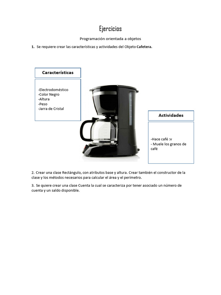 Objeto Cafetera | PDF