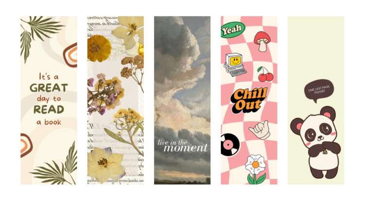 bookmarks printout, *aesthetic* girly bookmark you can print, bookmark ...