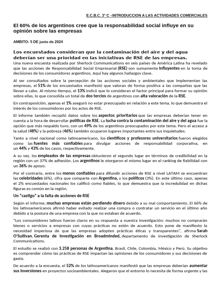 Articulo 1 Sobre Rse | PDF