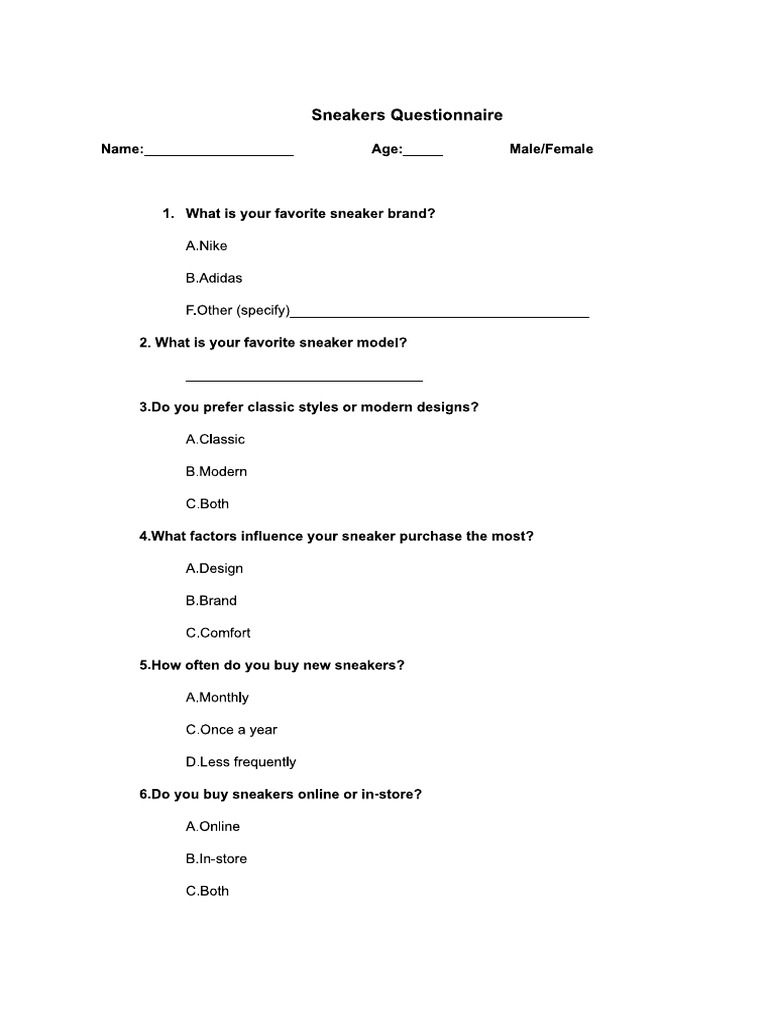 Economics Project Questionnaire | PDF