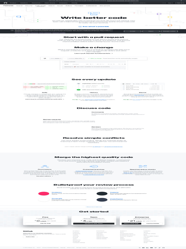 Features Code Review GitHub | PDF