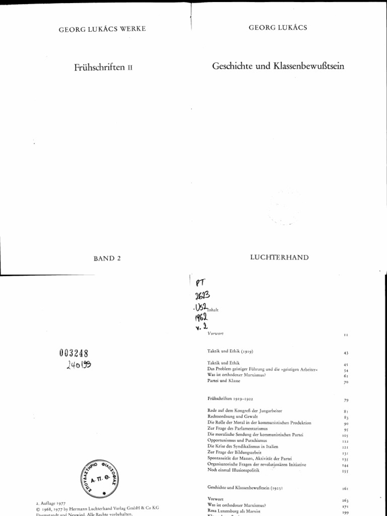 Georg Lukács - Georg Lukács Werke, Band 2 - Frühschriften II ...