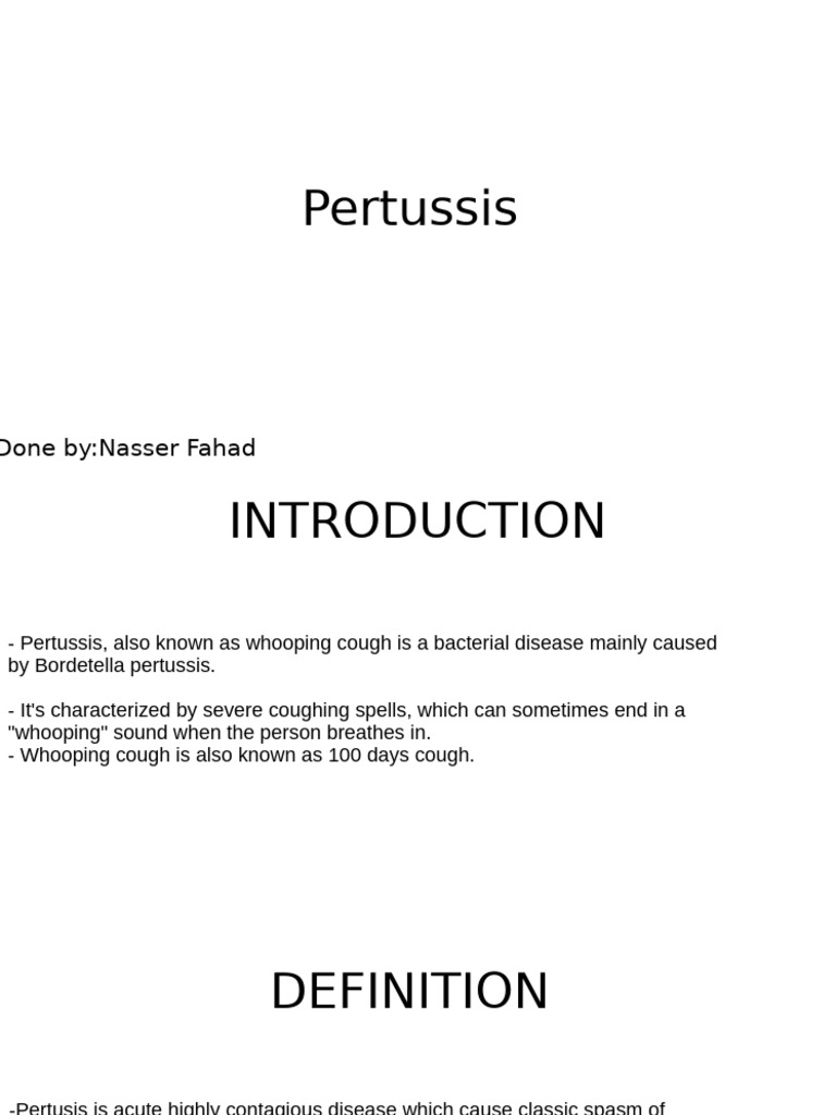 Pertussis 2 | PDF