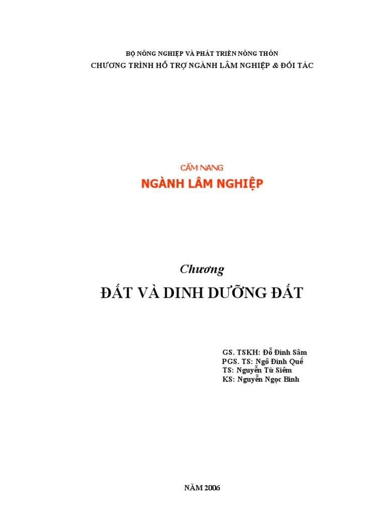Dat Va Dinh Duong Dat | PDF