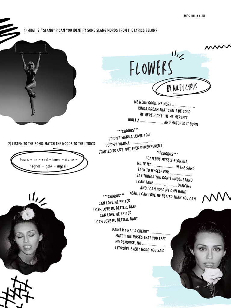 Flowers by Miley Cyrus | PDF