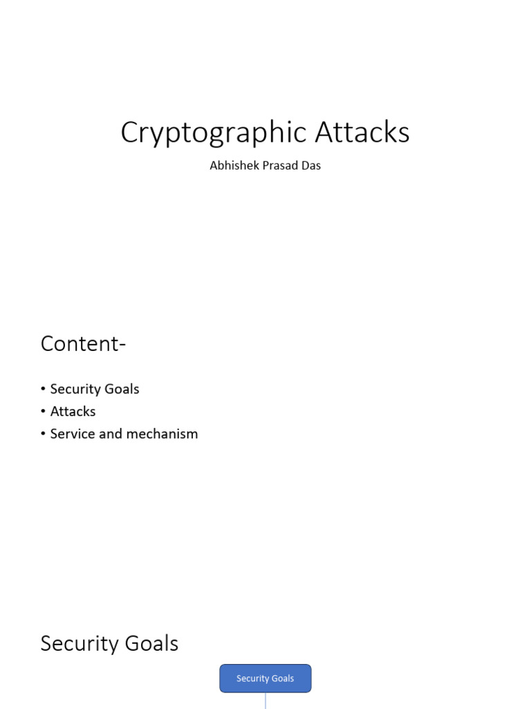 Cryptographic Attacks | PDF