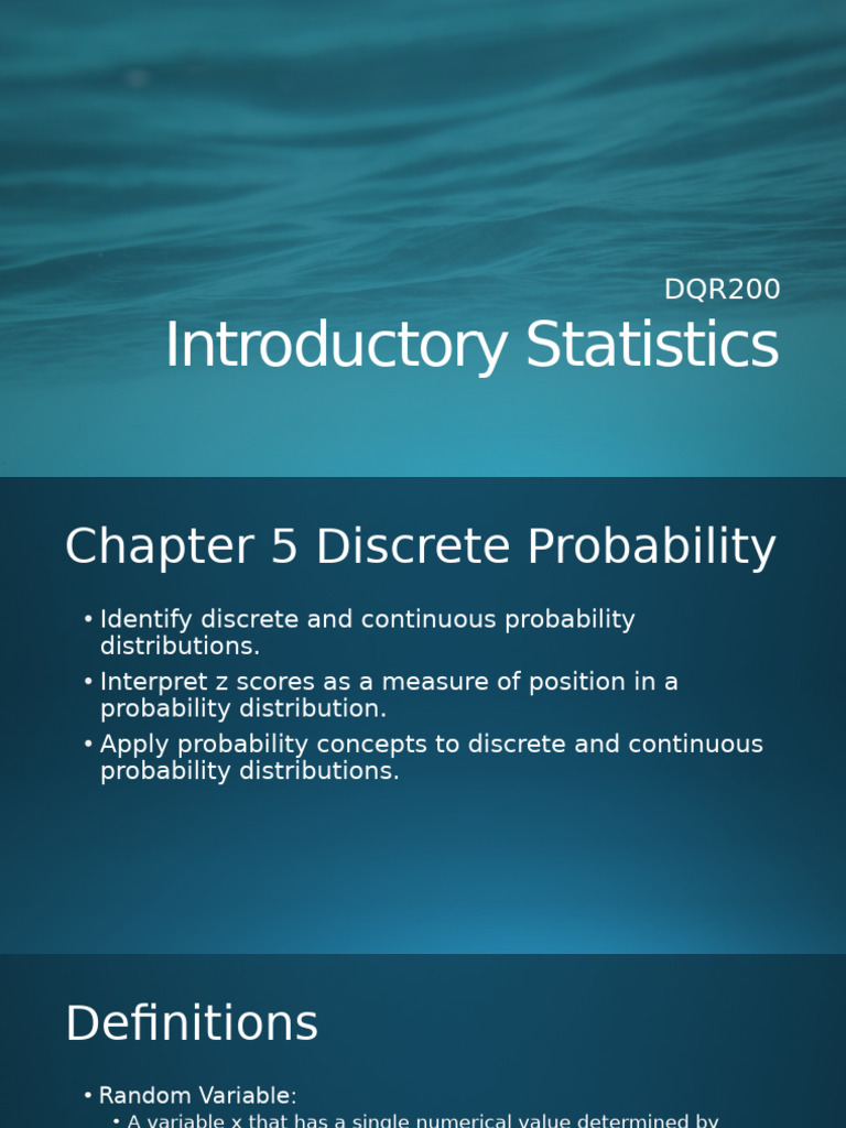 Chapter 5 Discrete Probability | PDF