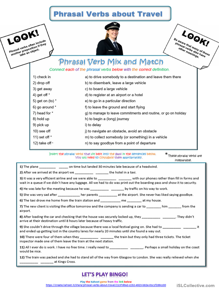 Phrasal Verbs - Travelling | PDF
