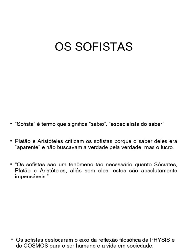Sofistas | PDF
