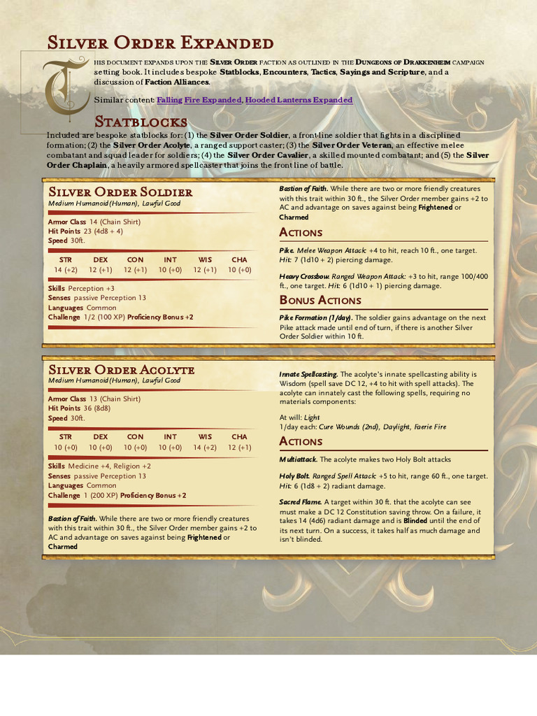 Silver Order Expanded - Drakkenheim_compressed | PDF