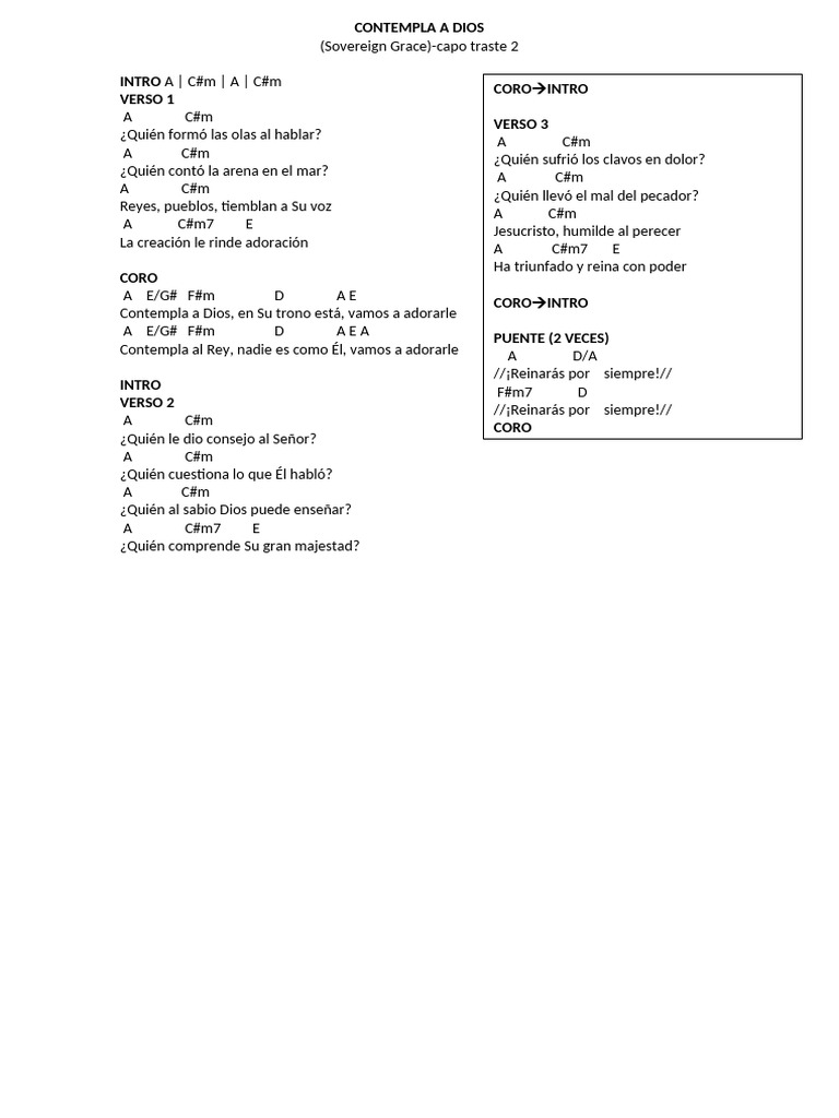 Contempla A Dios | PDF