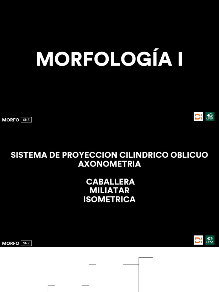 MORFO 1 - PROYECCION CILINDRICA OBLICUA Upsa | PDF