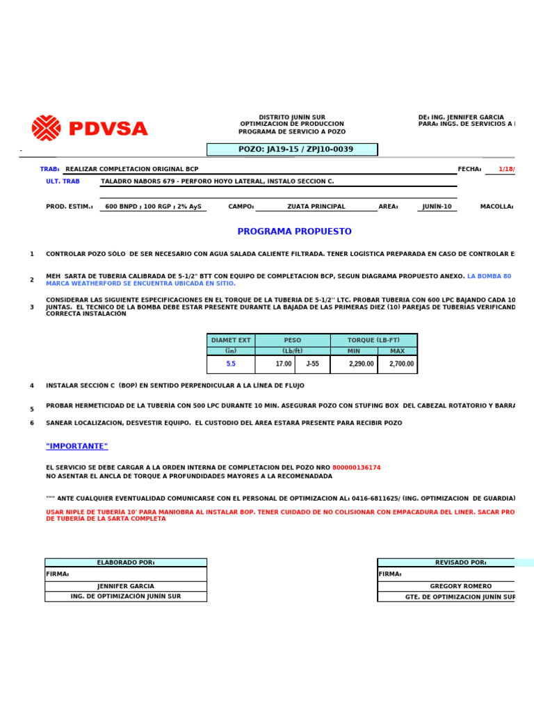 Programa Final Ja19-15 | PDF