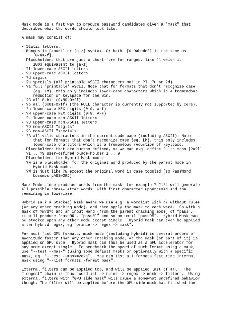 MASK | PDF