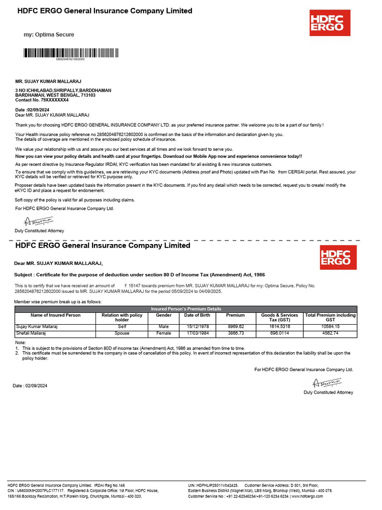 Health Insurance Card 2024-25 | PDF