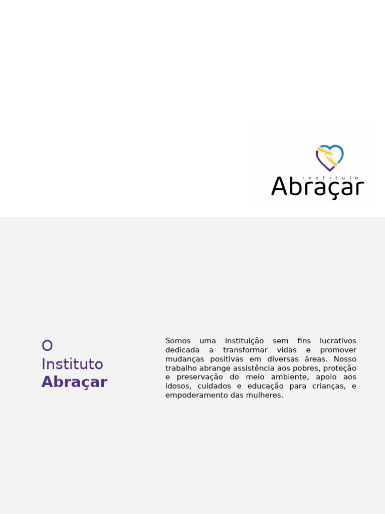 Cópia de Instituto Abraçar | PDF