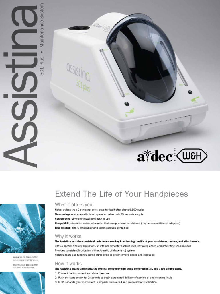 A Dec Assistina 301 Plus Maintenance System Brochure | PDF | Liquids ...