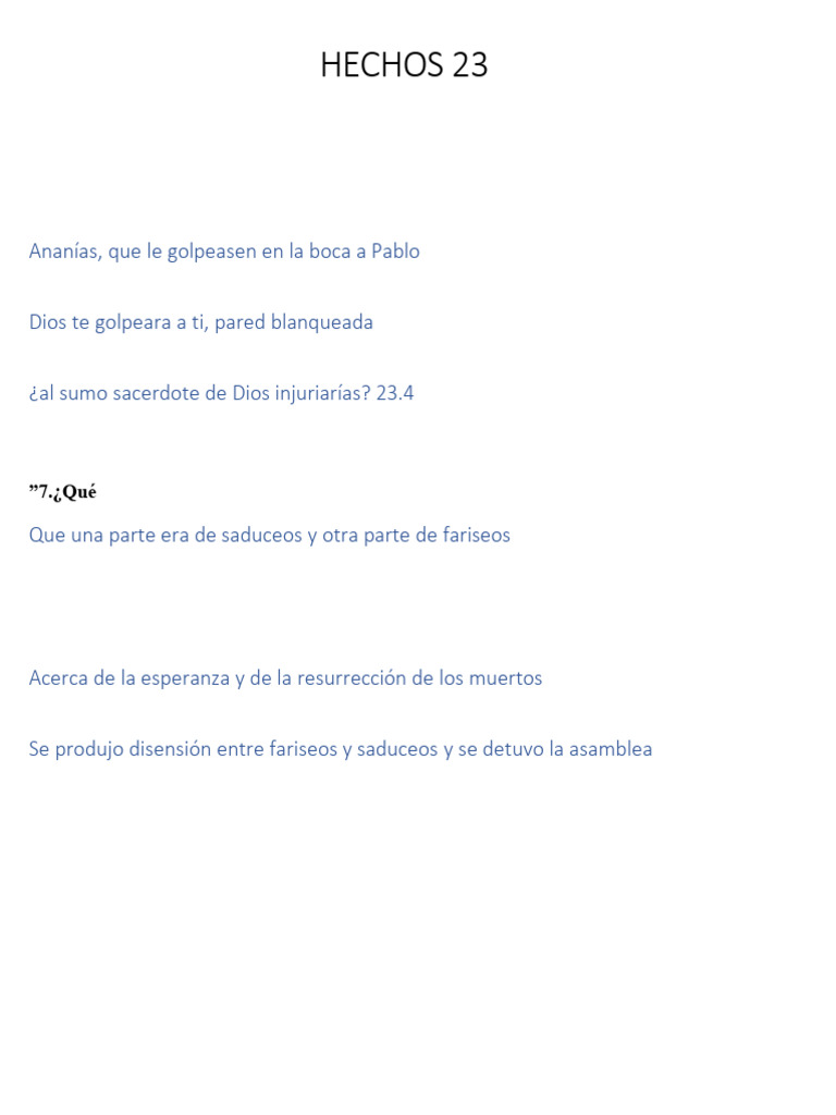 Hechos 23 | PDF