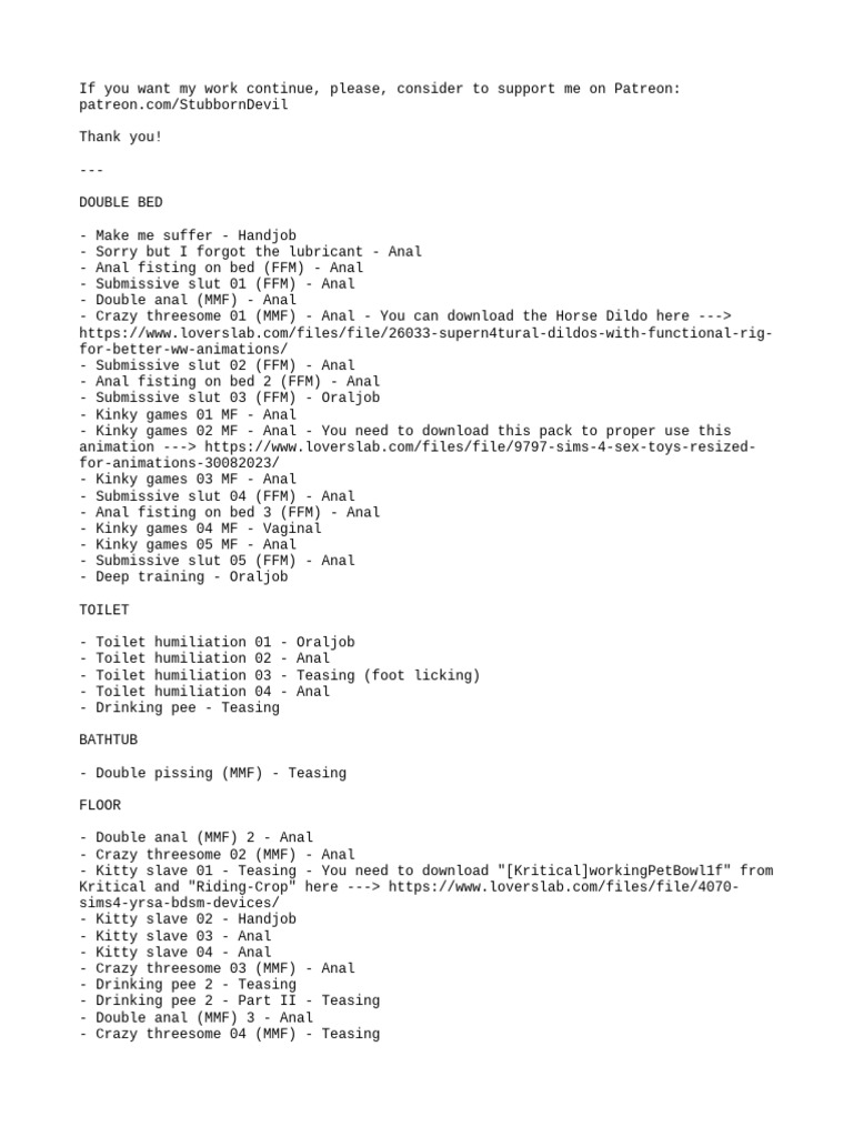 Rough animations list | PDF