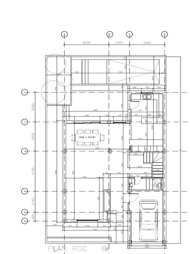 Maison Douaouda Plan RDC v3 240825 134517 | PDF