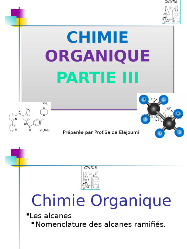 Chimie Organique Partie 3 | PDF