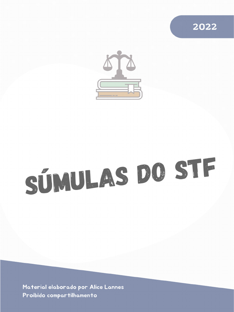 Súmulas STF | PDF