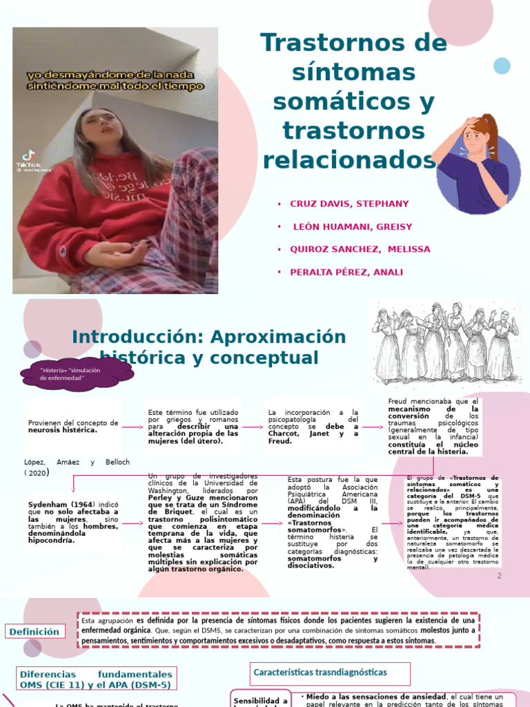 Trastornos de Síntomas Somáticos y Trastornos Relacionados | PDF | Ansiedad | Histeria
