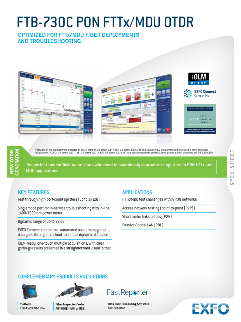 Exfo Spec-Sheet ftb-730c v6 en | PDF