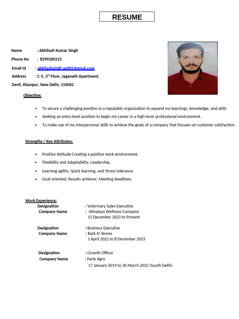 Abhilash Updated Resume | PDF