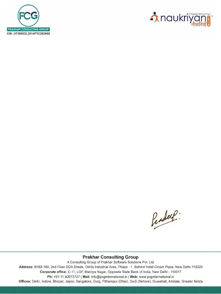 Relieving Latter Palak | PDF