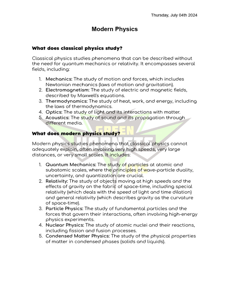 Modern Physics | PDF