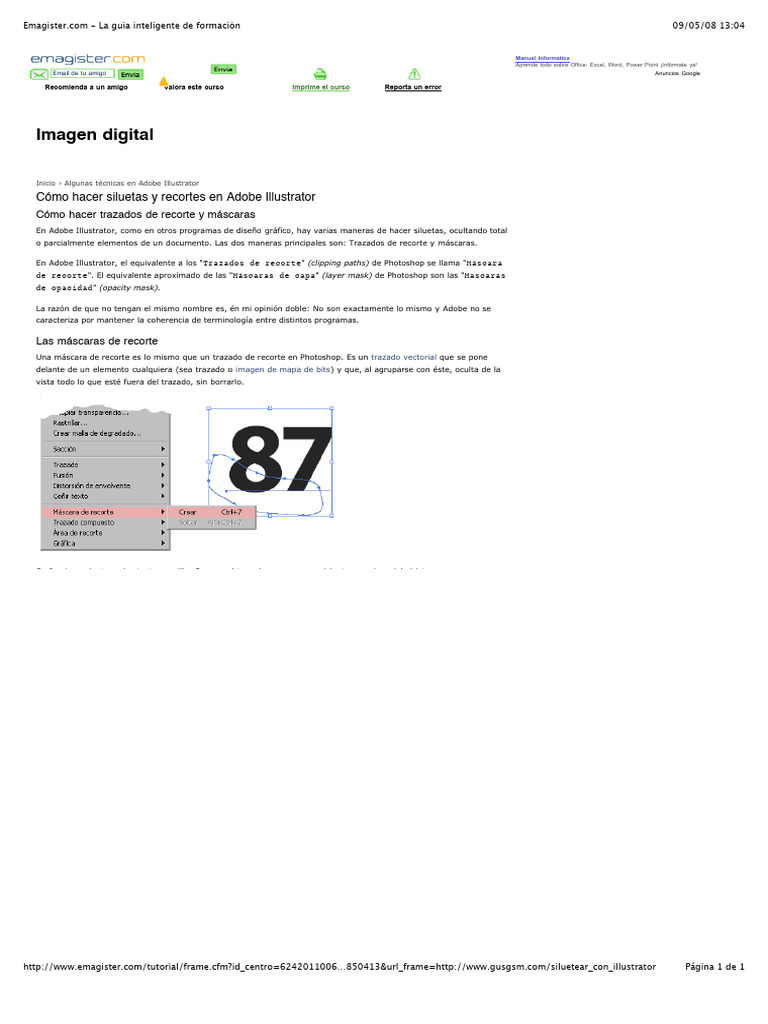 Recortes Con Ilustrator | PDF