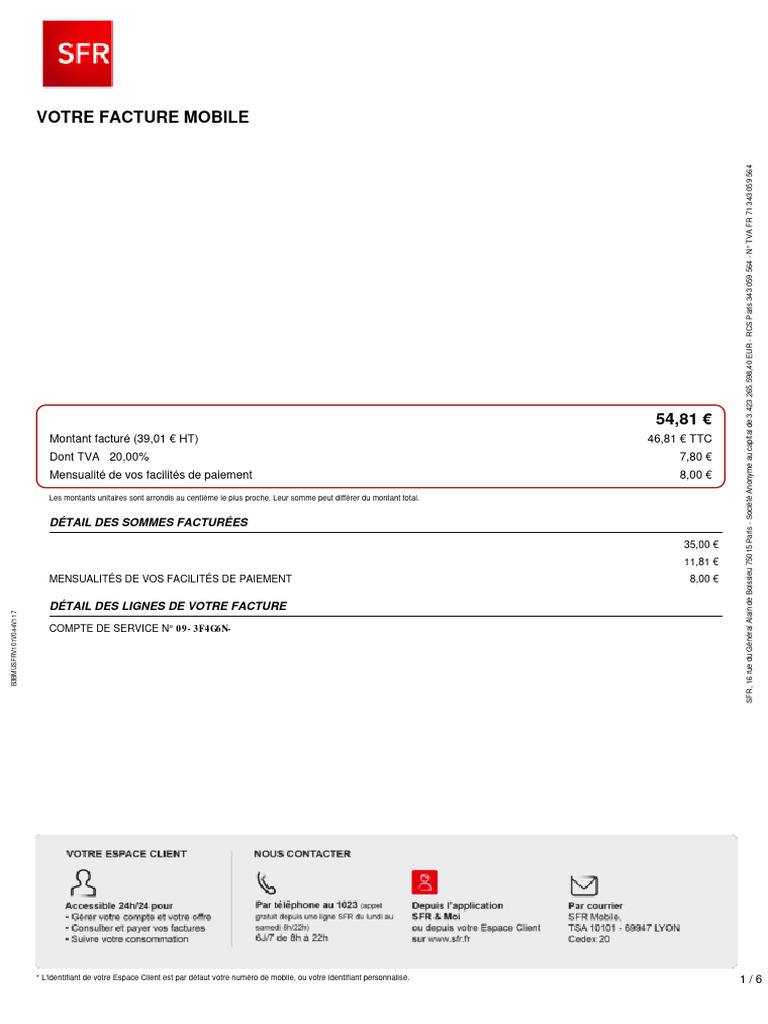 SFR Facture | PDF