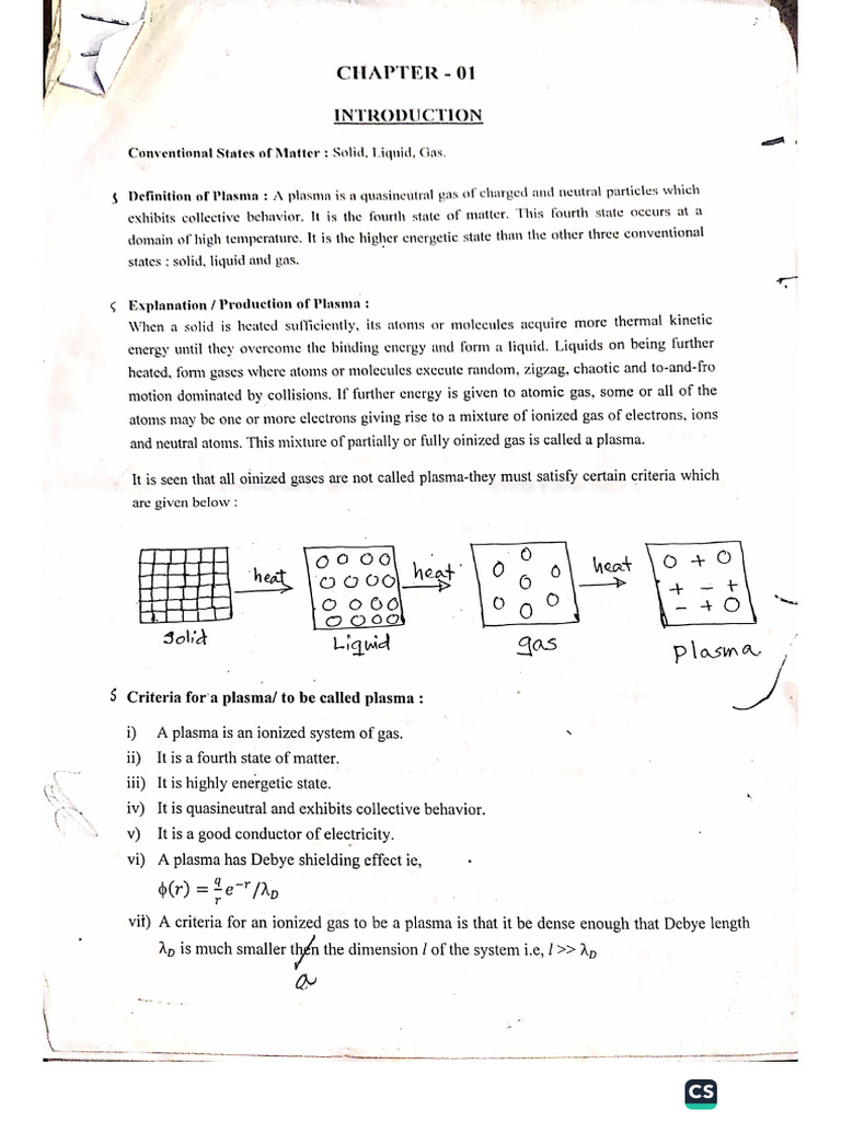 Plasma Physics - Chap1 | PDF