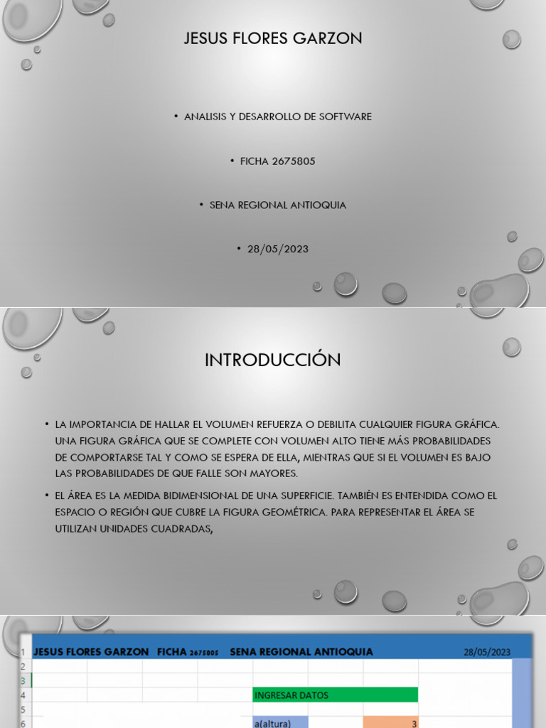 Area y Volumenes ADSO | PDF