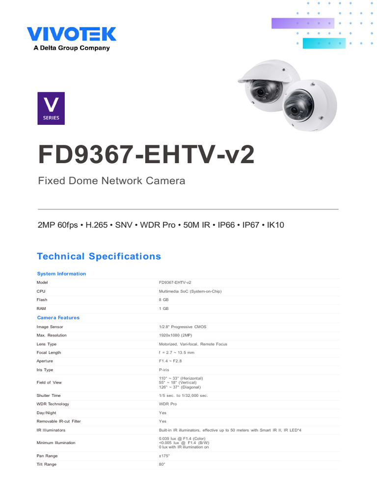 fd9367 Ehtv V2datasheet - en | PDF