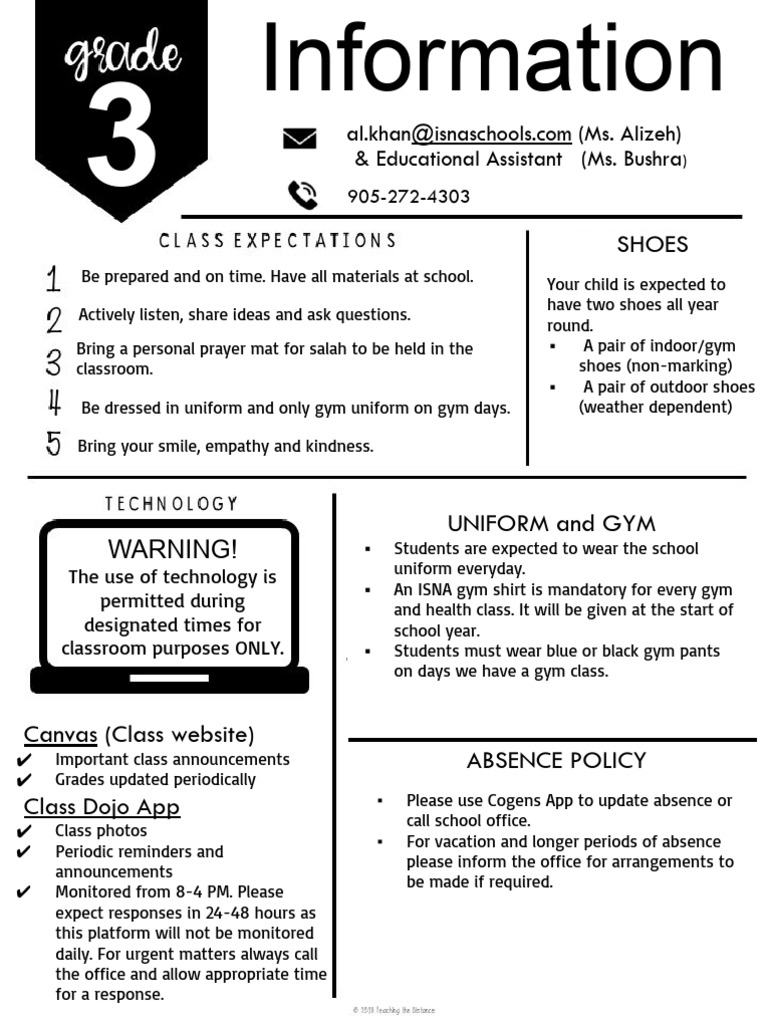 Grade 3B Welcome Letterusus | PDF