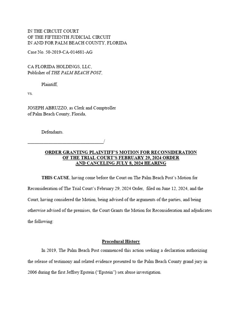 2006 Jeffrey Epstein Grand Jury | PDF