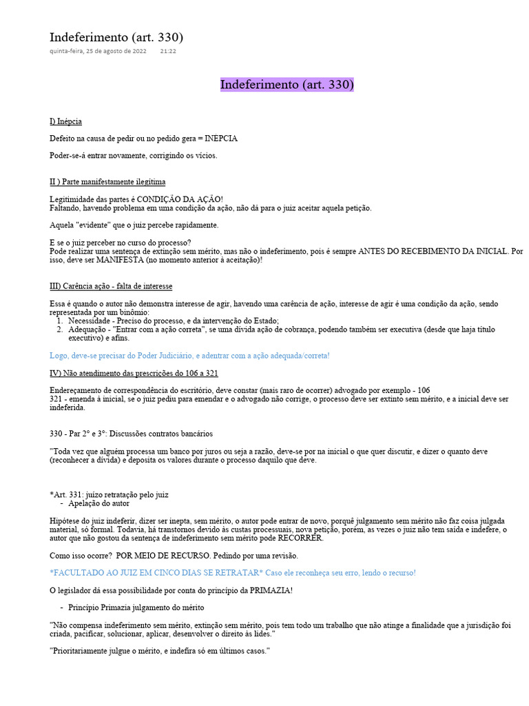 Processo Civil II - Aula 4 | PDF