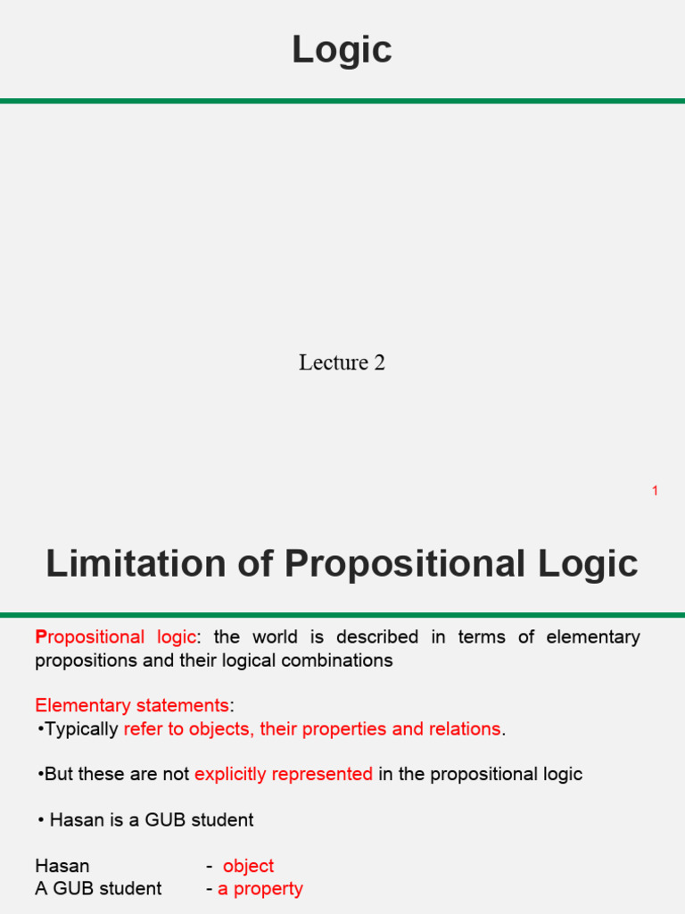 Logic 2 | PDF