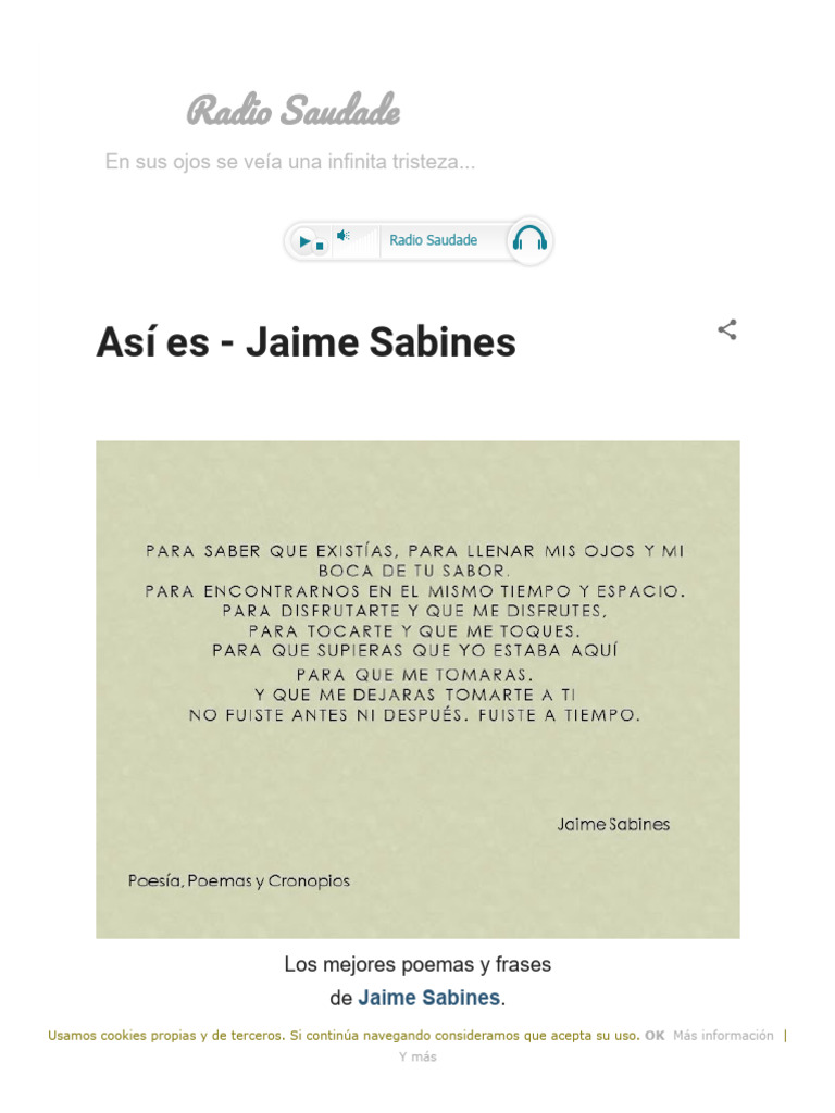 Así Es Jaime Sabines Pdf