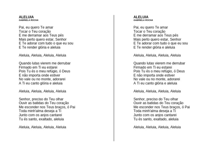 Aleluia Gabriela Rocha | PDF
