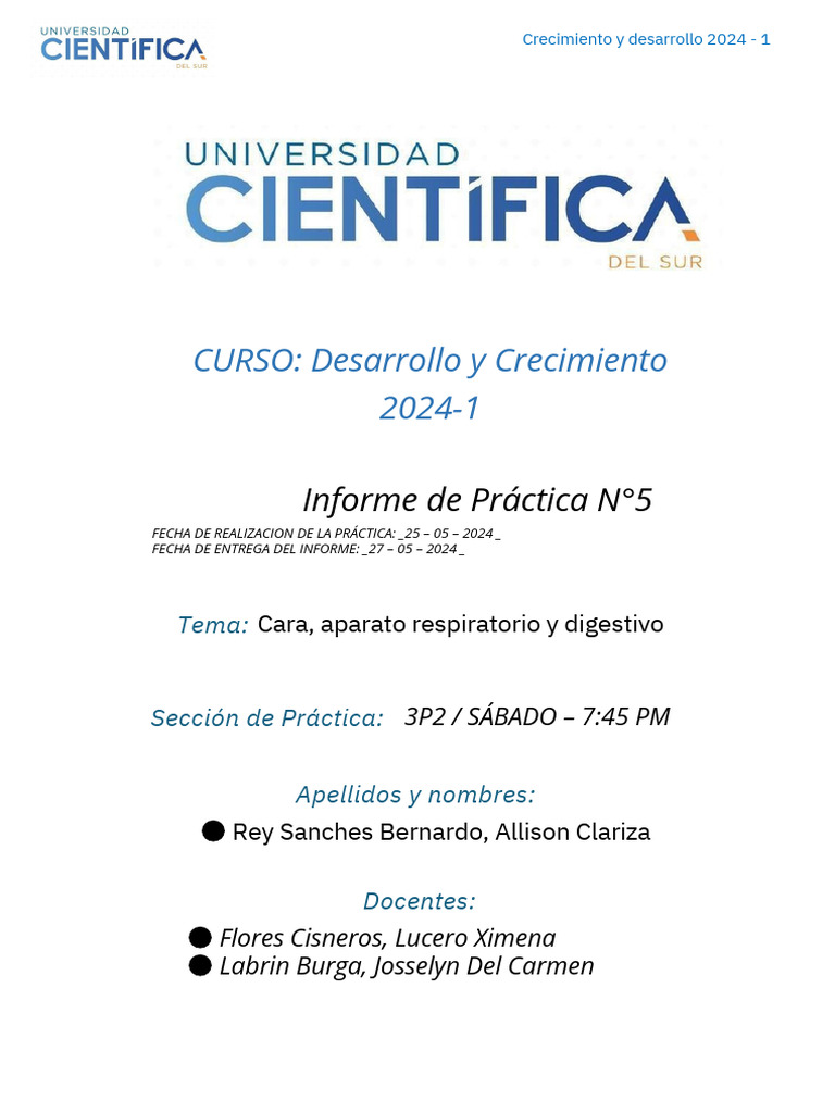 Embrio Práctica 5 | PDF