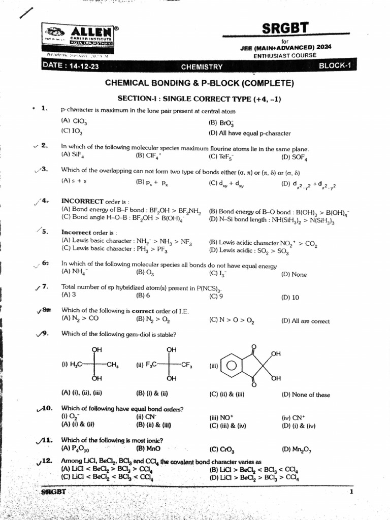 chem 1 | PDF